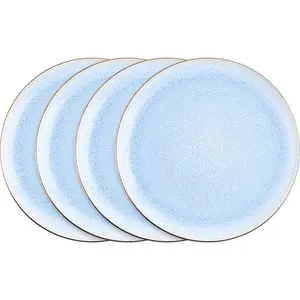 STONE + LAIN Josephine Porcelain 4-piece Salad Plate Set - Blue