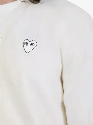 Comme Des Garçons Heart-patch Cardigan