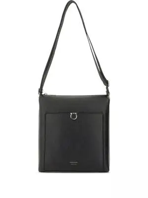 FERRAGAMO Gancini Shoulder Bag - Black