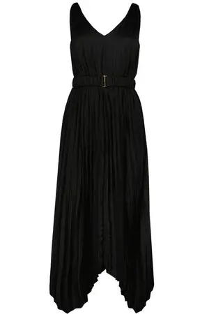 BISHOP + YOUNG Highbrow Pleat Dress - Black