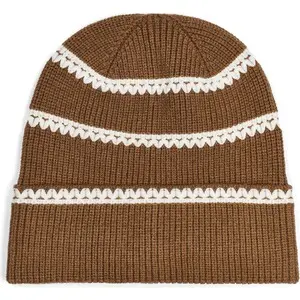 Varley Ronan Stripe Beanie - Golden Bronze
