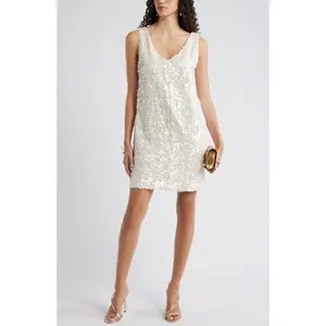 Nordstrom Sequin V-neck Minidress