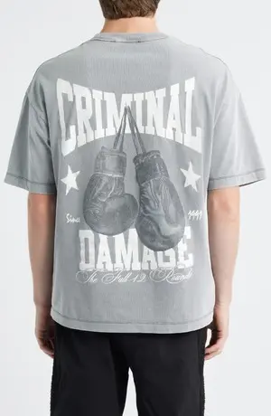 CRIMINAL DAMAGE Logo Graphic T-shirt