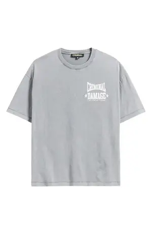 CRIMINAL DAMAGE Logo Graphic T-shirt