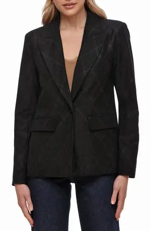 Bagatelle Faux Suede Blazer - Black