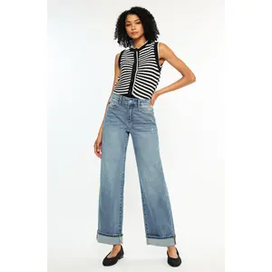 KANCAN High-rise Wide Leg Jeans