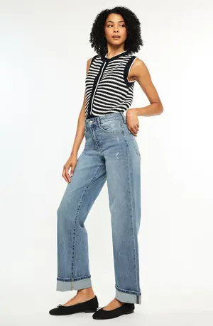 KANCAN High-rise Wide Leg Jeans