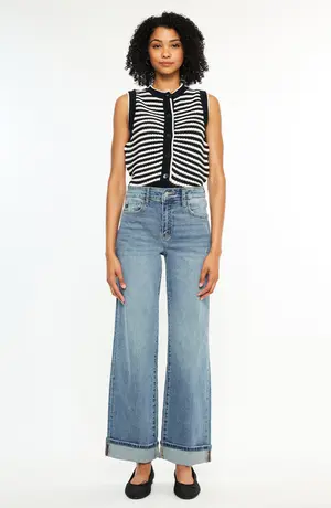 KANCAN High-rise Wide Leg Jeans