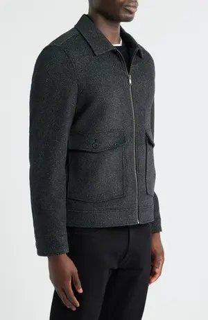 Nordstrom Wool-blend Zip-up Jacket