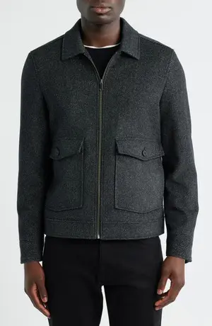 Nordstrom Wool-blend Zip-up Jacket