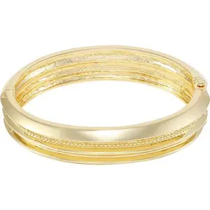 Vince Camuto Hinge Bangle Bracelet - 14k Gold Plated