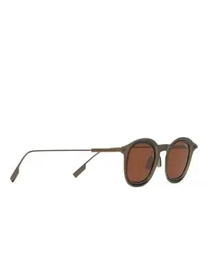 Zegna Round Frame Sunglasses