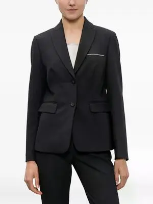 Peserico Single-breasted Blazer - Black