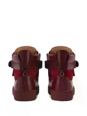 GIUSEPPE ZANOTTI Coby Matt High-top Sneakers - Red