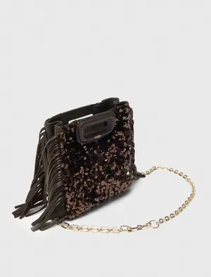 Maje Sequin M Mini Bag