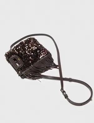 Maje Sequin M Mini Bag