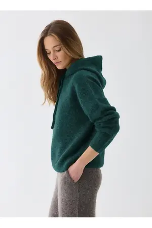 ETOILE Ultra Soft Alpaca Blend Hoodie - Green