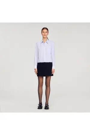 Sandro 2-in-1 Mini Shirt Dress