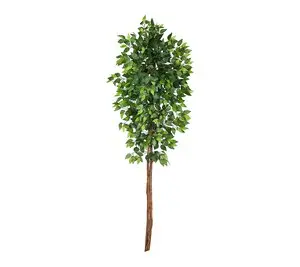 NEARLY NATURAL 6' Artificial Double Trunk Ficus Tree - One-color