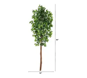 NEARLY NATURAL 6' Artificial Double Trunk Ficus Tree