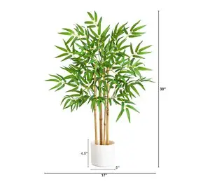 NEARLY NATURAL 30' Artificial Bamboo Tree