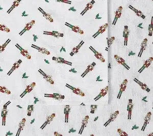 TRULY SOFT Nutcrackers Full Flannel Sheet Set
