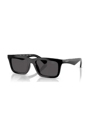 Burberry Rectangle Full Rim Sunglasses - Black