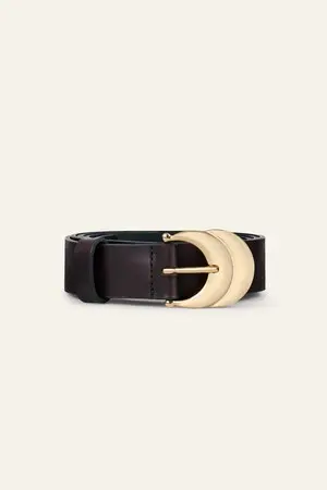 Ba&sh Bolbi Leather Belt - Natural