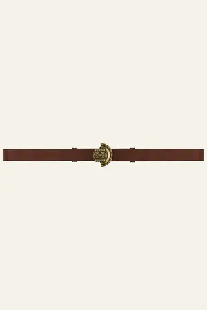 Ba&sh Beslie Leather Belt - Red