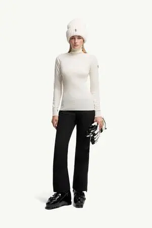 Moncler Wool Blend Turtleneck Sweater - White