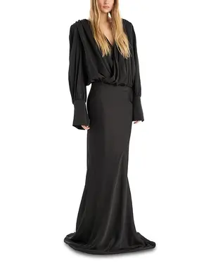 Black Blouson Dresses