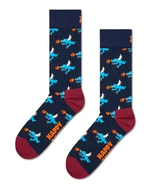 Happy Socks Dragon Crew Socks - Navy
