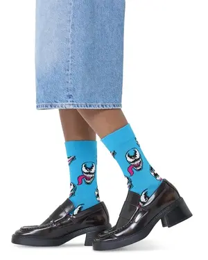 Happy Socks Marvel Venom Crew Socks - Blue