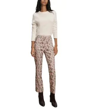 Veronica Beard Floral Kick Flare Pants