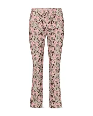 Veronica Beard Floral Kick Flare Pants