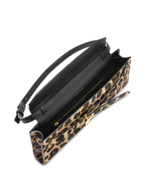 Veronica Beard Leopard Print Calf Hair Clutch