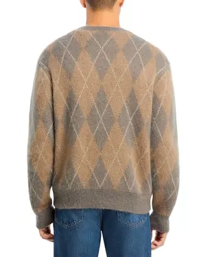 FRAME Argyle Crewneck Sweater