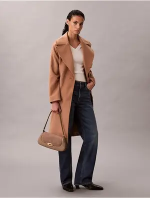 Calvin Klein Notched Lapel Outerwear For Women