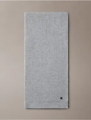 Calvin Klein Metallic Knit Scarf - Grey