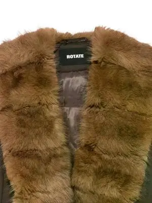 ROTATE BY BIRGER CHRISTENSEN Faux Fur Collar Coat
