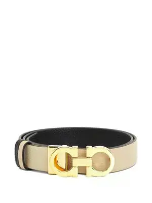 FERRAGAMO Gancini Reversible Belt - Neutrals