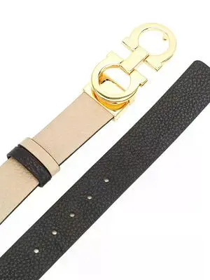FERRAGAMO Gancini Reversible Belt - Neutrals