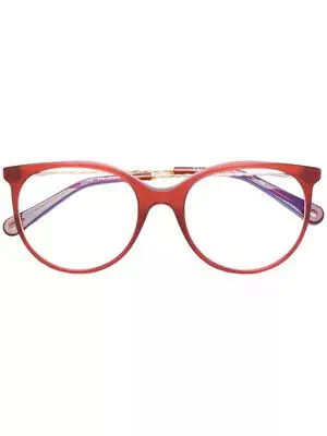 Chloé Round Frame Glasses - Red