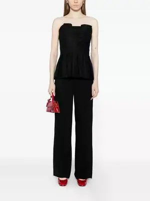 REFORMATION Vida Straight-leg Trousers - Black