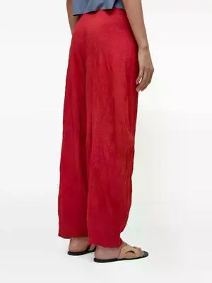 OSKLEN Crinkled-effect Balloon Trousers