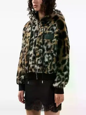 Gcds Animal-pattern Hooded Jacket