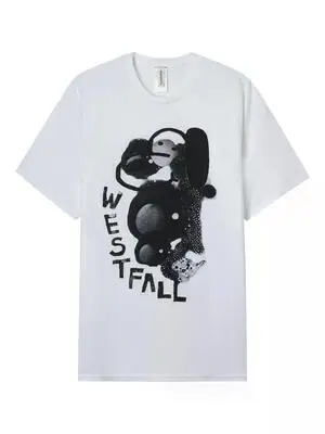 WESTFALL Graphic Print T-shirt - White