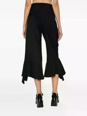 Comme Des Garçons Ruffled-hem Trousers