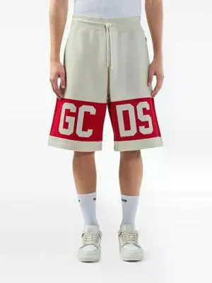 Gcds Logo-print Shorts - Neutrals