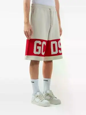 Gcds Logo-print Shorts - Neutrals